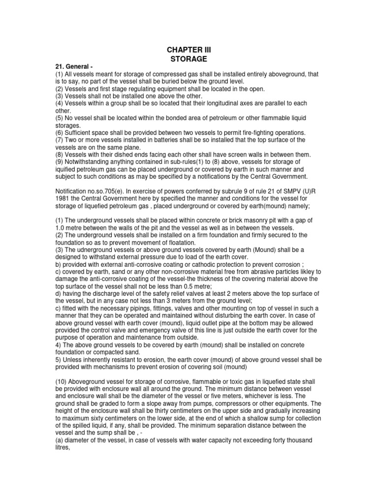 Storage Requirement NFPA | PDF | Pump | Liquefied Petroleum Gas