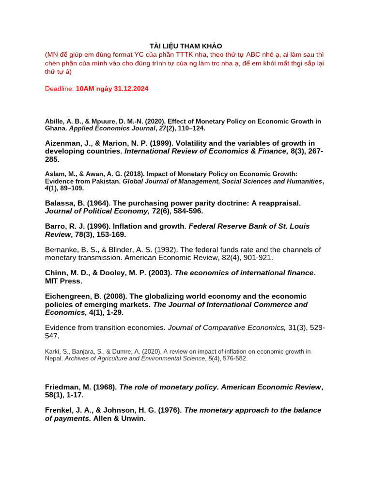 TÀI LIỆU THAM KHẢO BÀI KTHP | PDF | Macroeconomics | Monetary Policy