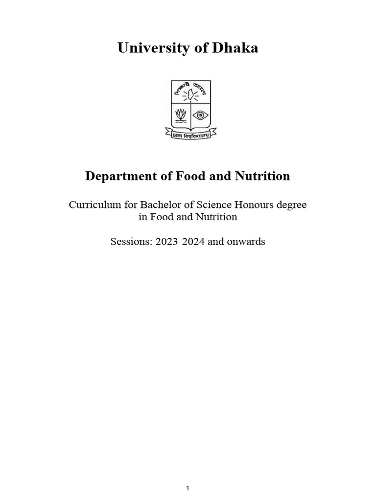 Syllabus | PDF | Nutrients | Human Nutrition