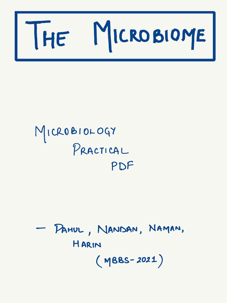 Micro Prac PDF Microbiome_240313_215027 | PDF | Waste | Pollution