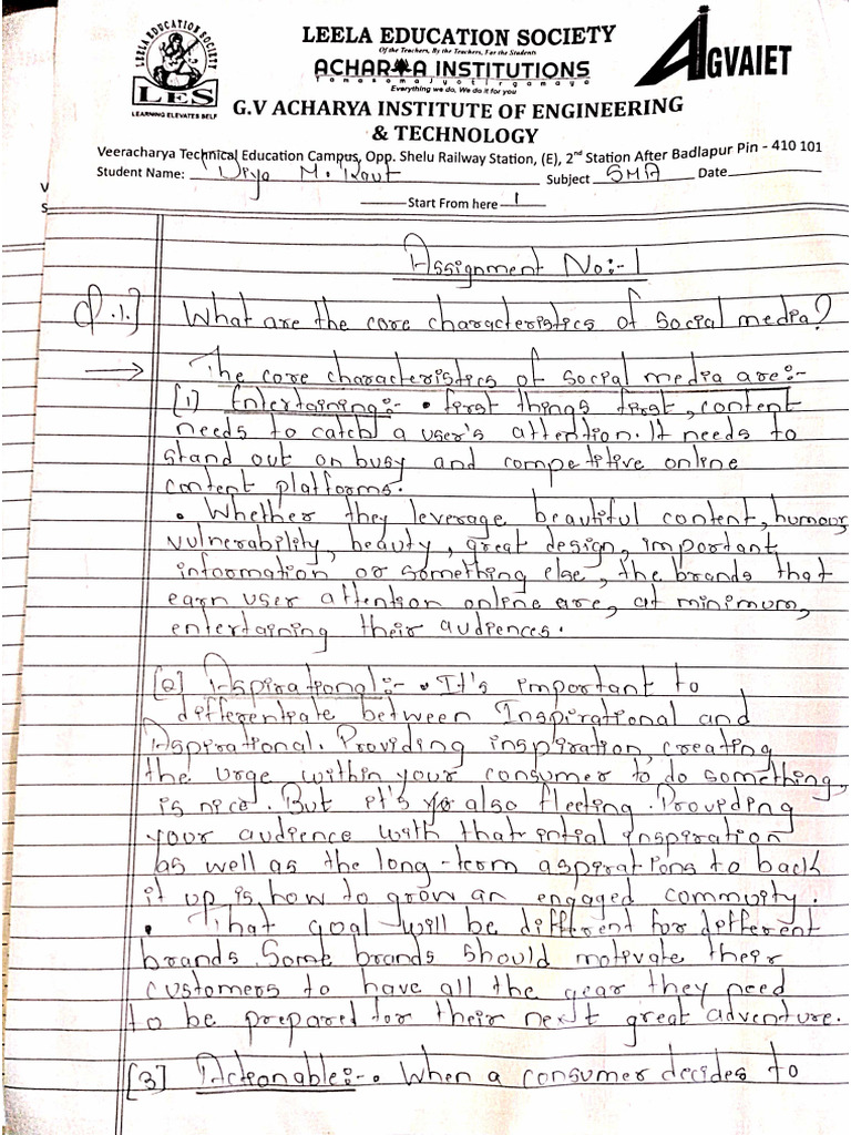 Sma Assign No 1 | PDF