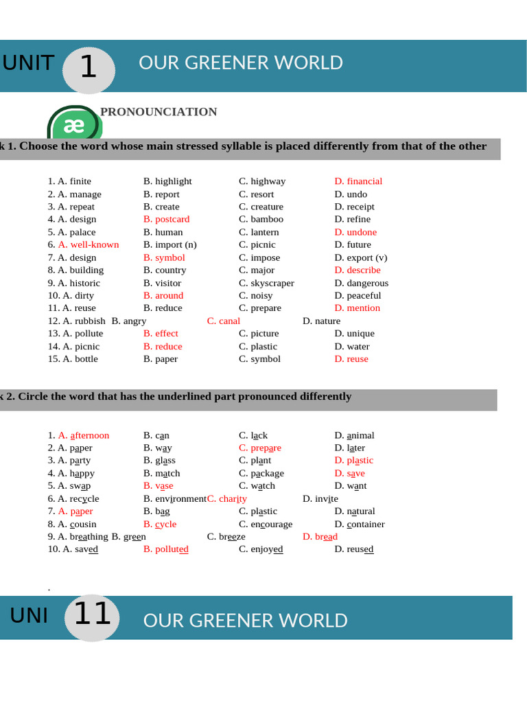 L P 6 - Unit 11 | PDF