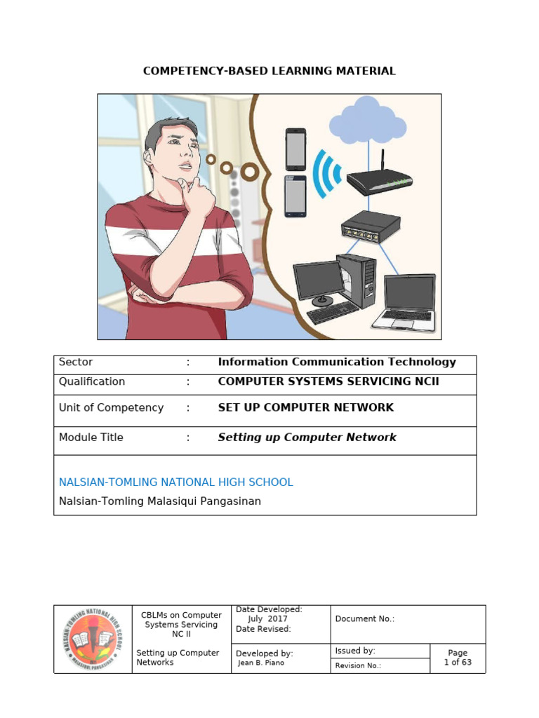 CBLM - Set Up Computer Networks | PDF | Computer Network | Local Area Network