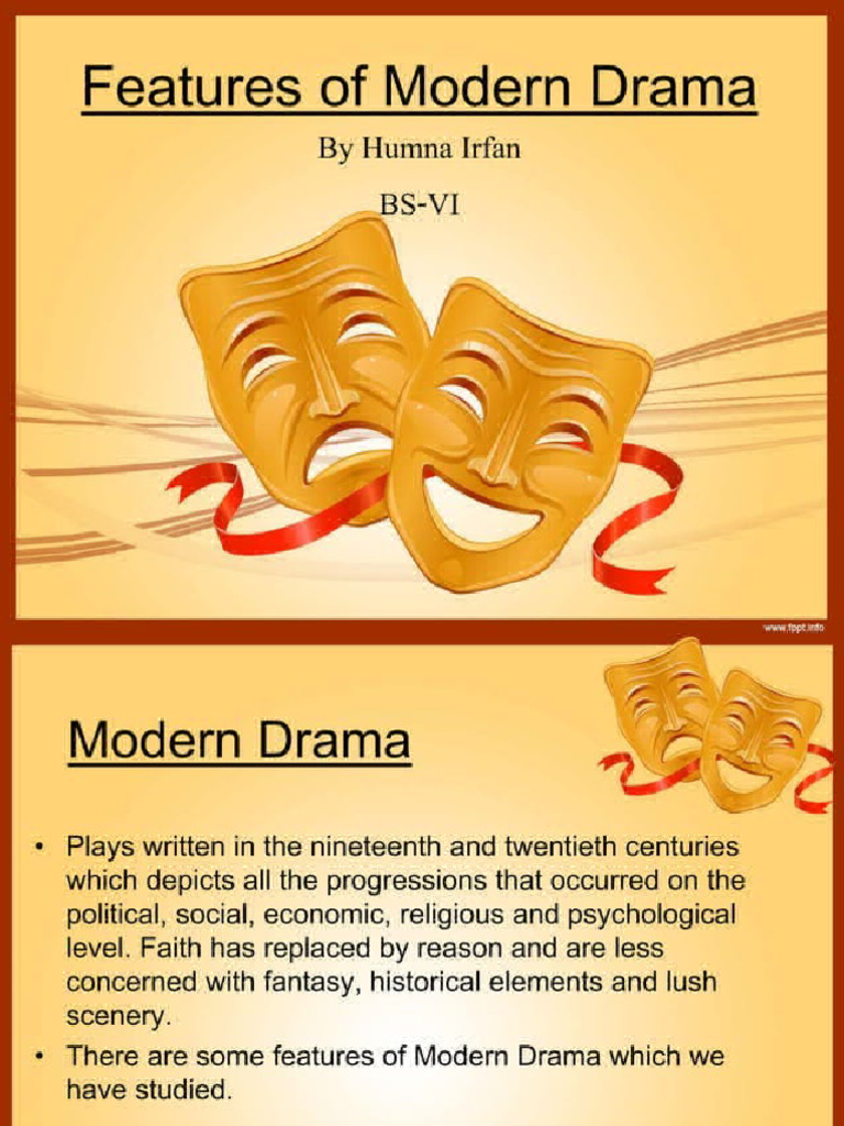 Characteristics of Modern Drama | PDF