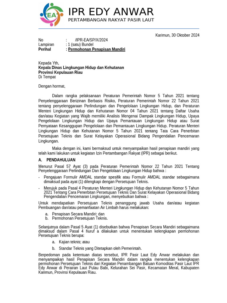 Teknis Penapisan IPR EDY ANWAR | PDF