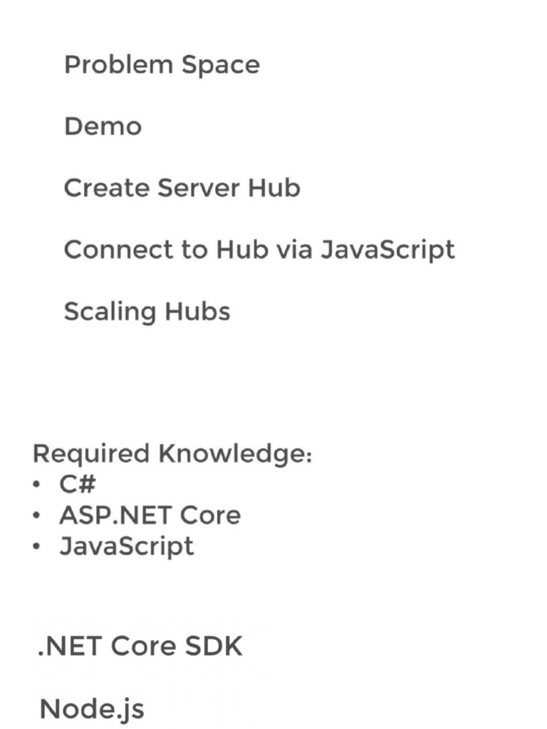 Practical ASP - NET Core SignalR Intro | PDF Practical ASP - NET Core SignalR Intro | PDF