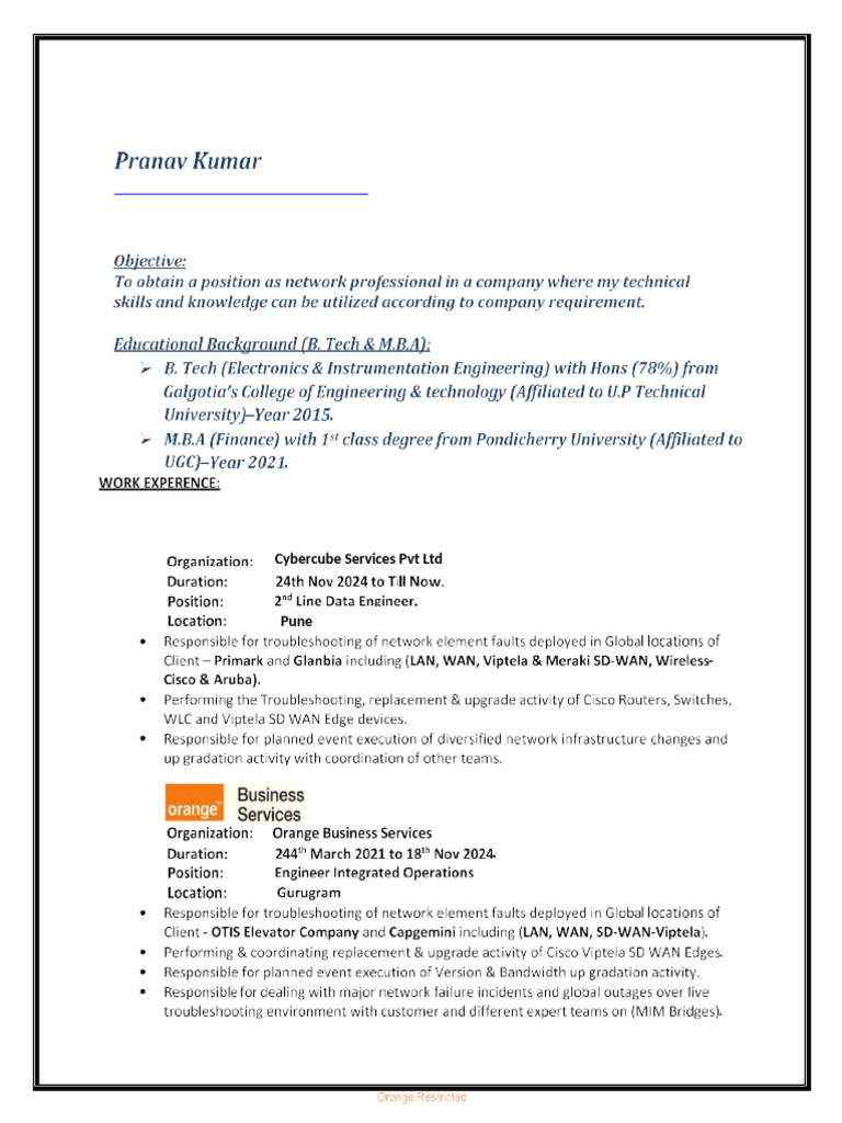 Updated CV_Pranav | PDF