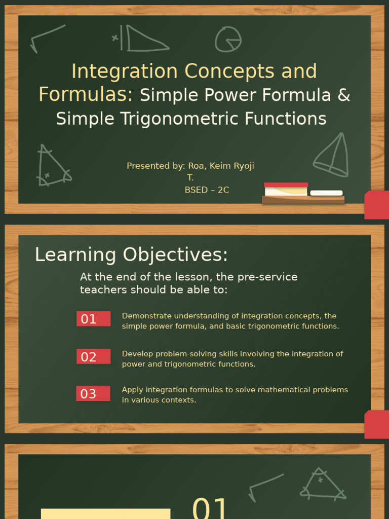 Cal Simple Power Formula Trig Functions | PDF