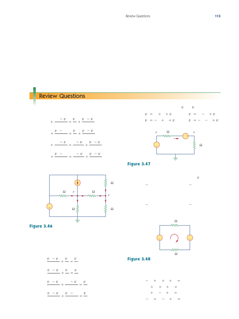 Circuit Analysis Techniques and Problems | PDF | Electrical Network ...
