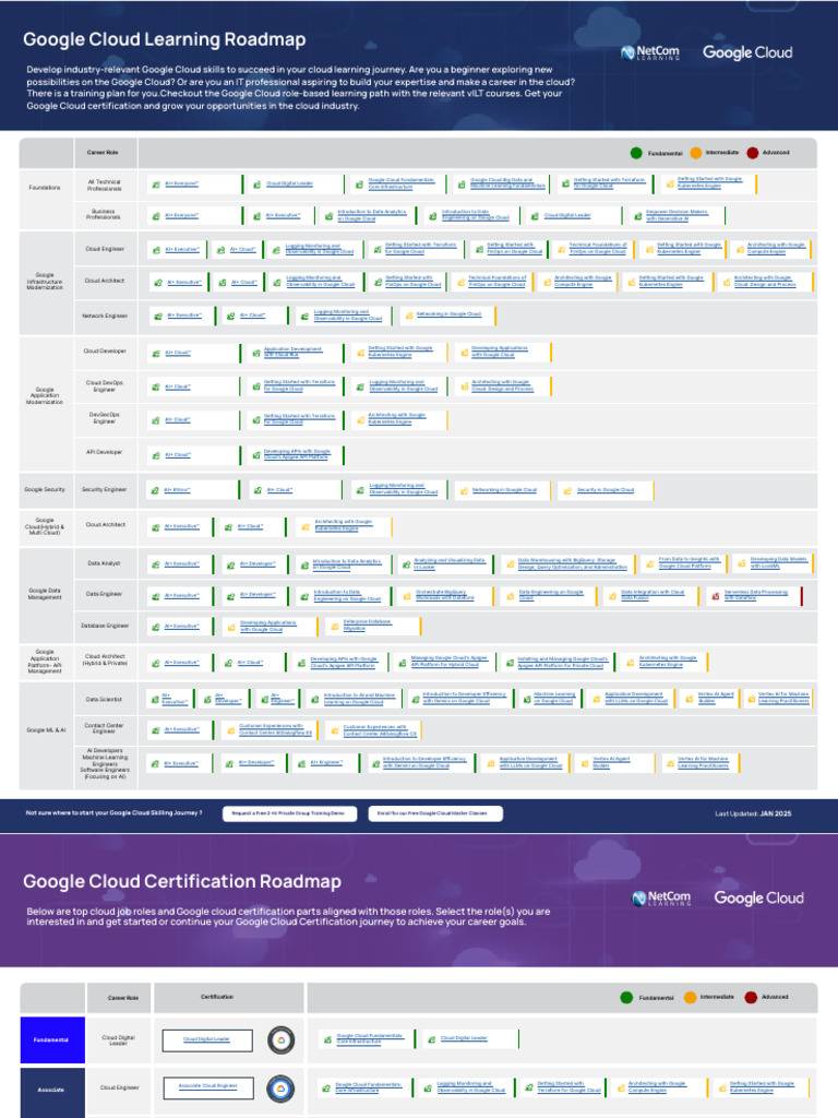 Google Cloud Learning Roadmap | PDF | Cloud Computing | Artificial ...