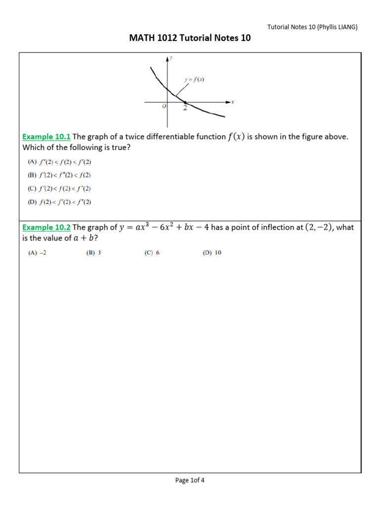 Analyzing Twice Differentiable Functions | PDF