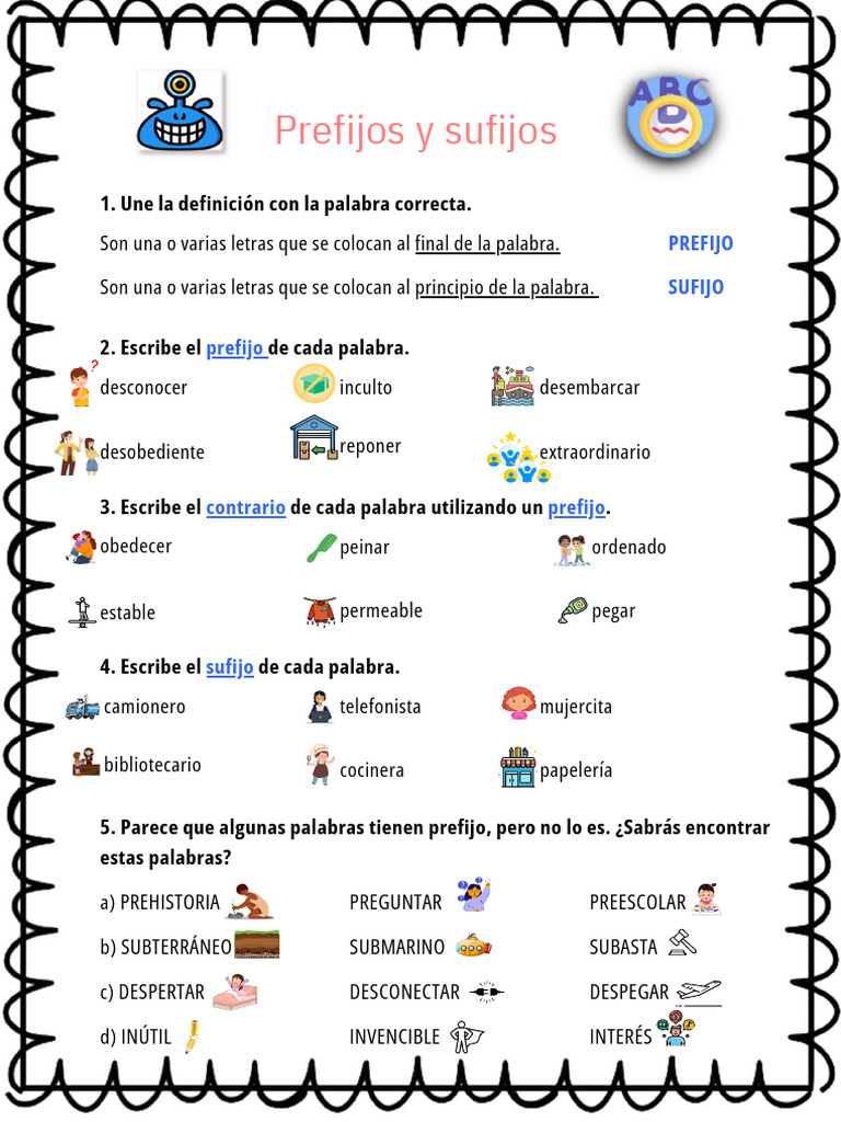 Prefijos y Sufijos | PDF