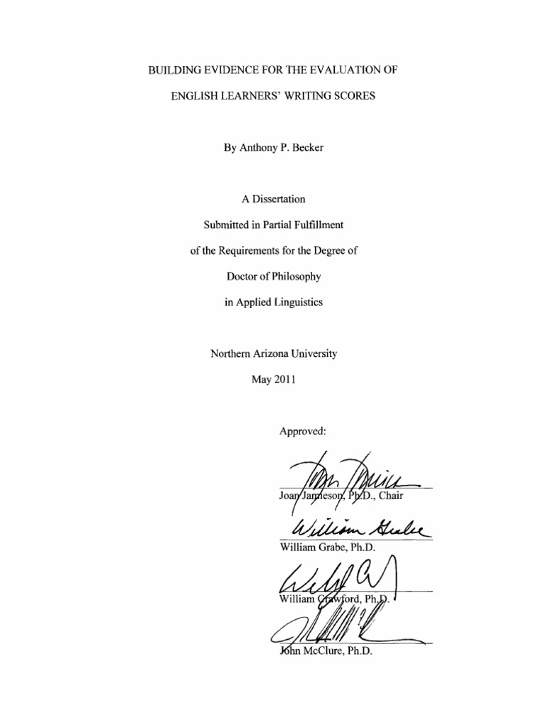 Building Evidence For The Evaluation of English Learners' | PDF ...