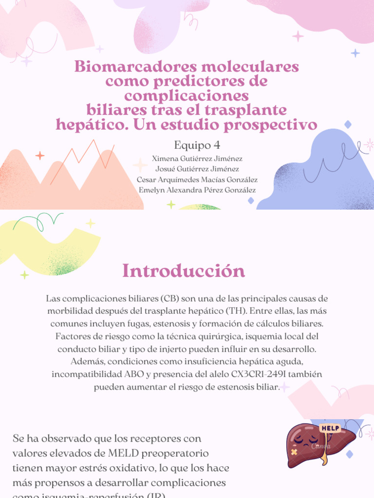 Biomarcadores Moleculares Como Predictores de Complicaciones | PDF | Transplante de organo ...