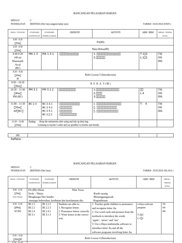 M2-Anggota Badan Saya | PDF