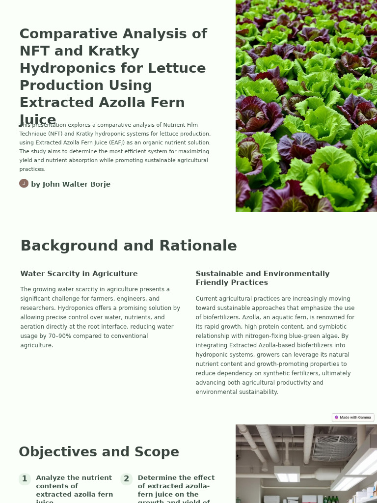 NFT vs Kratky Hydroponics for Lettuce | PDF | Hydroponics | Agriculture