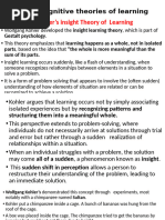 Wolfgang Kohler | PDF | Insight | Learning