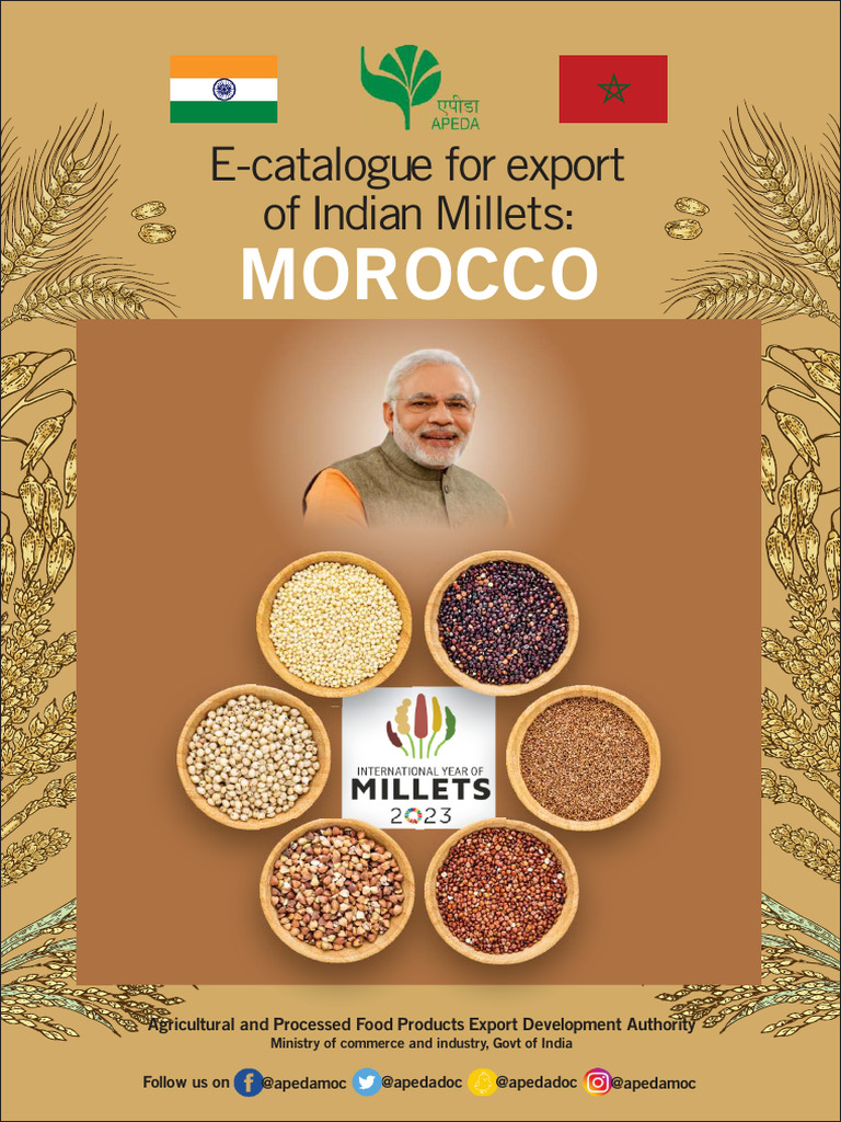 Indian Millets Export Catalogue 2023 | PDF | Cereals | Morocco