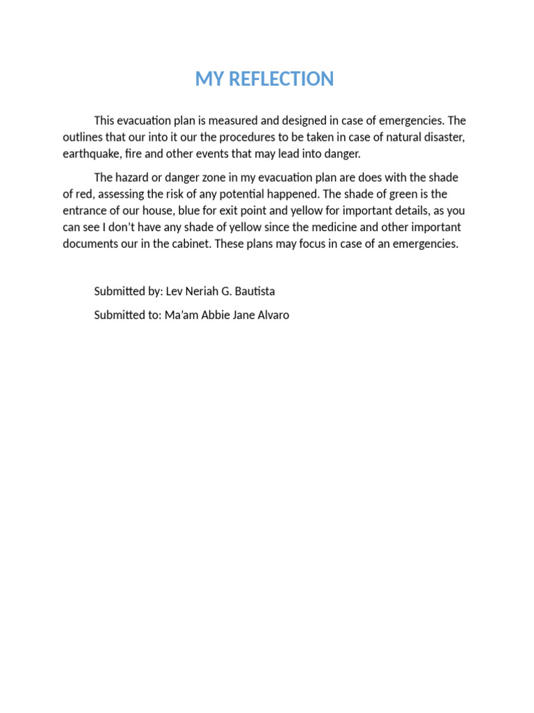 My Reflection | PDF
