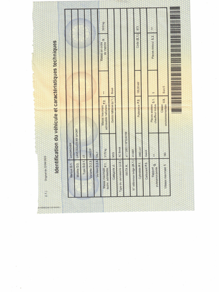 Yp Immatriculation | PDF