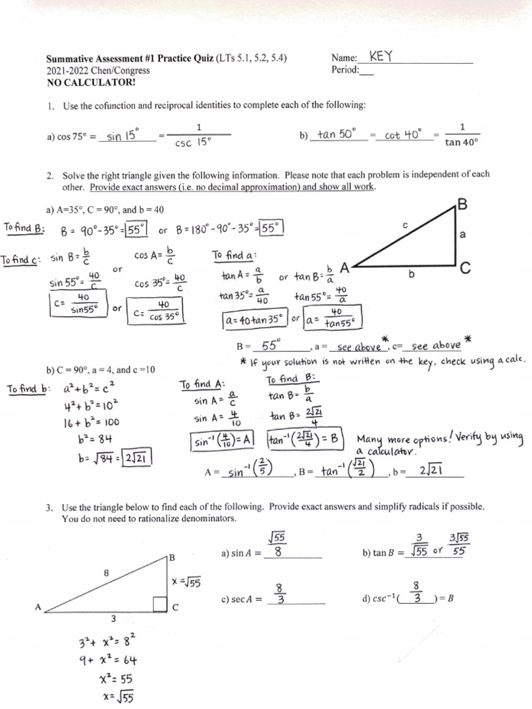 A2TA Practice Quiz SA1 2122 AK | PDF
