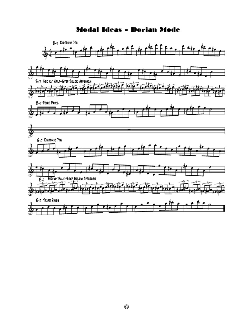 Edited Version - Dorian Exercises | PDF