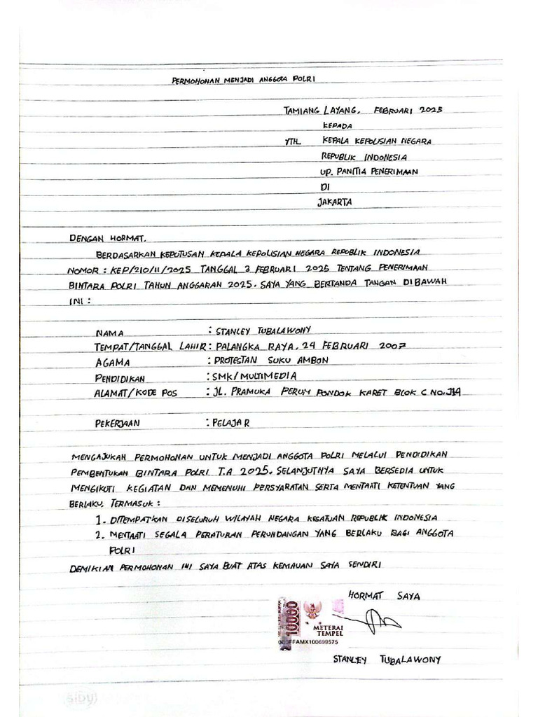 BERKAS PENDAFTARAN - Compressed | PDF