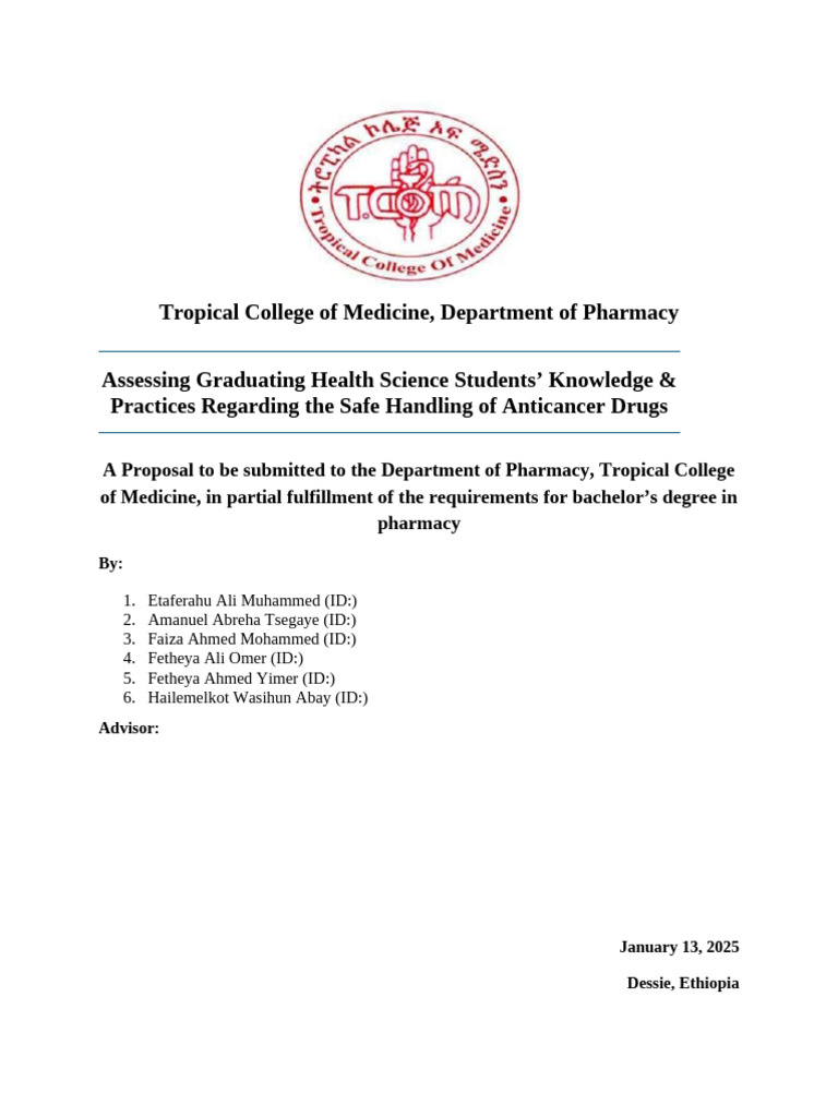 Assessing Graduating Health Science Students’ Knowledge & Practices ...