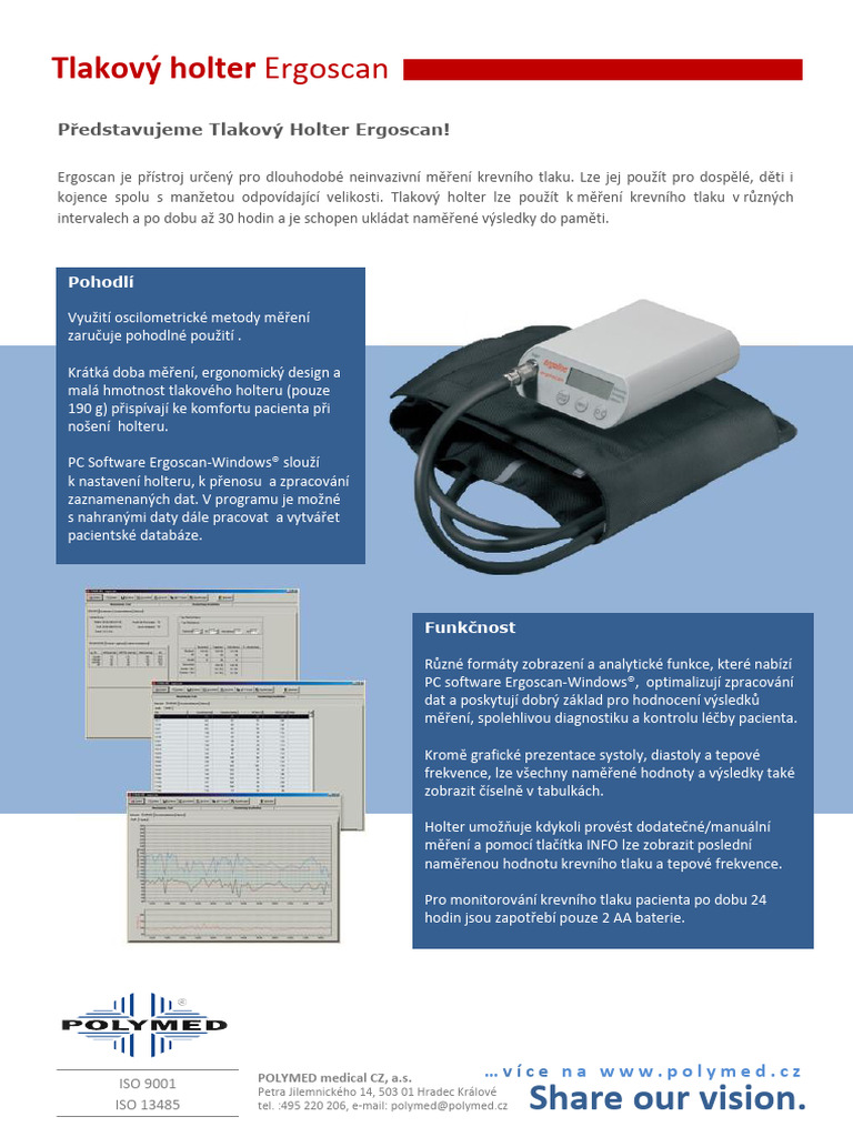 Tlakový Holter Ergoscan | PDF