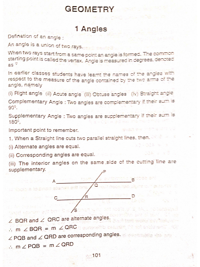 7th, IPM, Angles, of Triangle | PDF