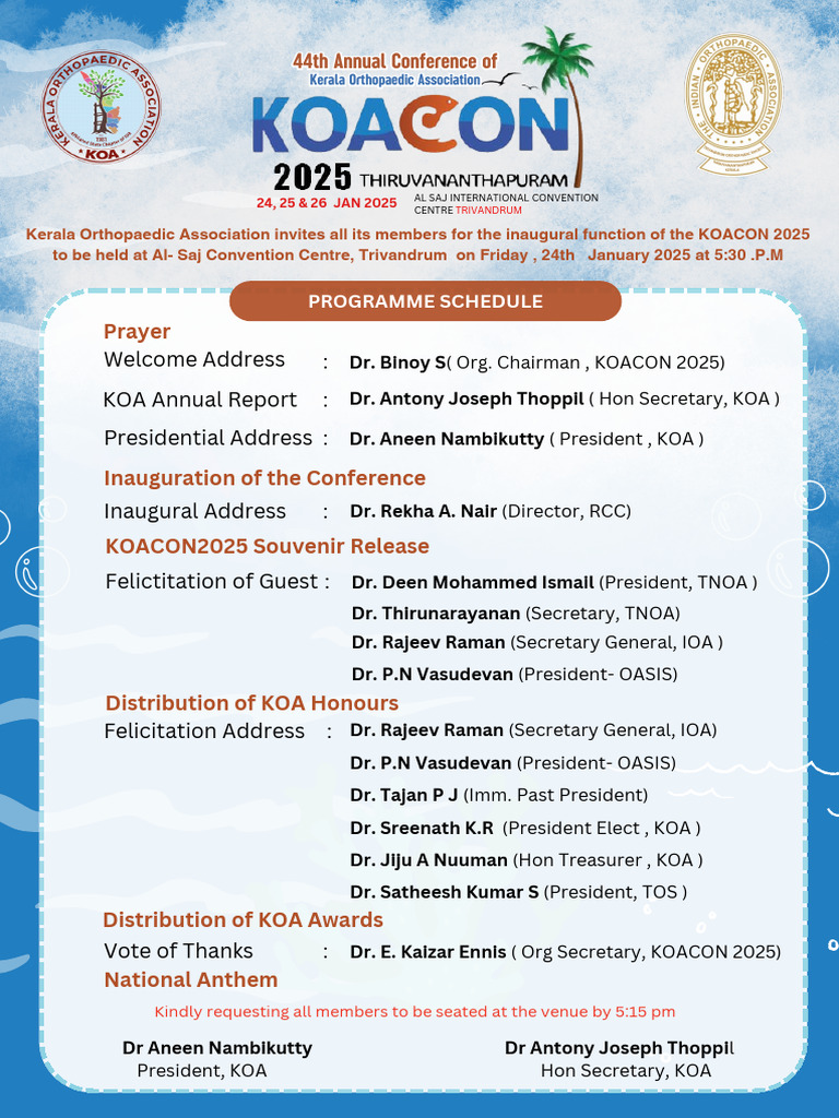 Koa2025 Invitation | PDF