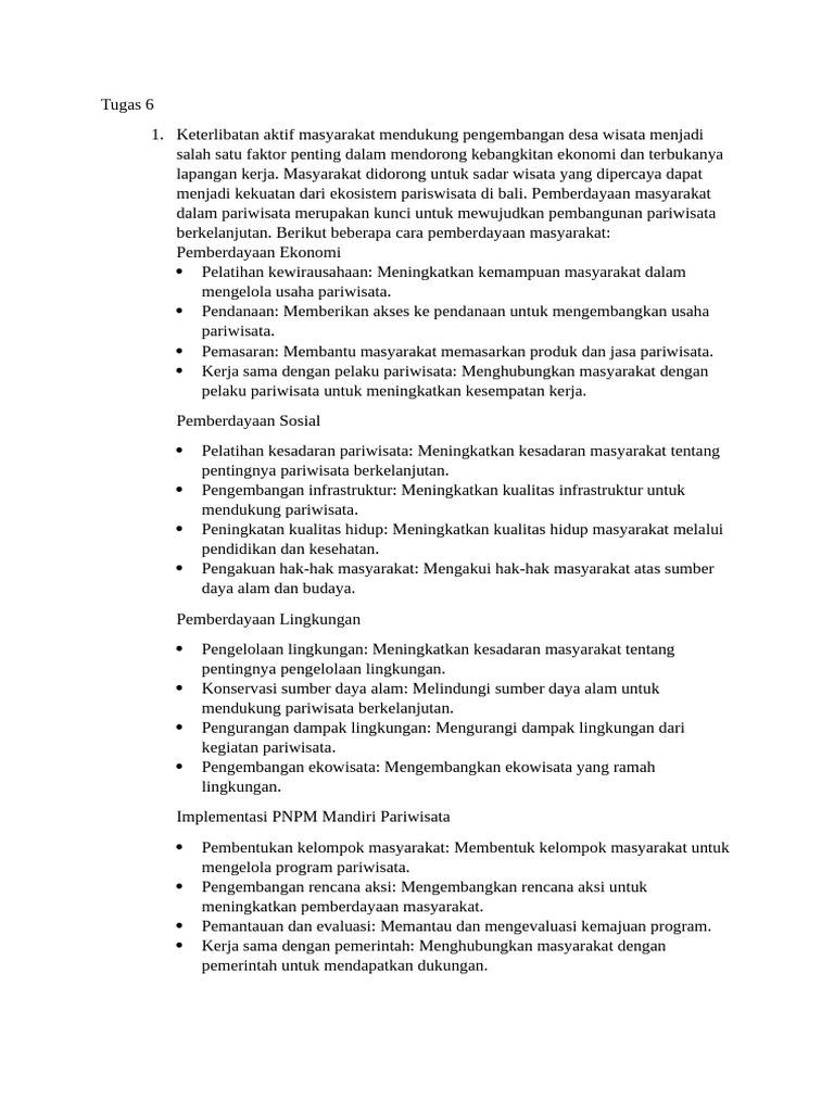 Tugas 6 Pak Subadra (KM Rizki Ardya Setiawan) | PDF