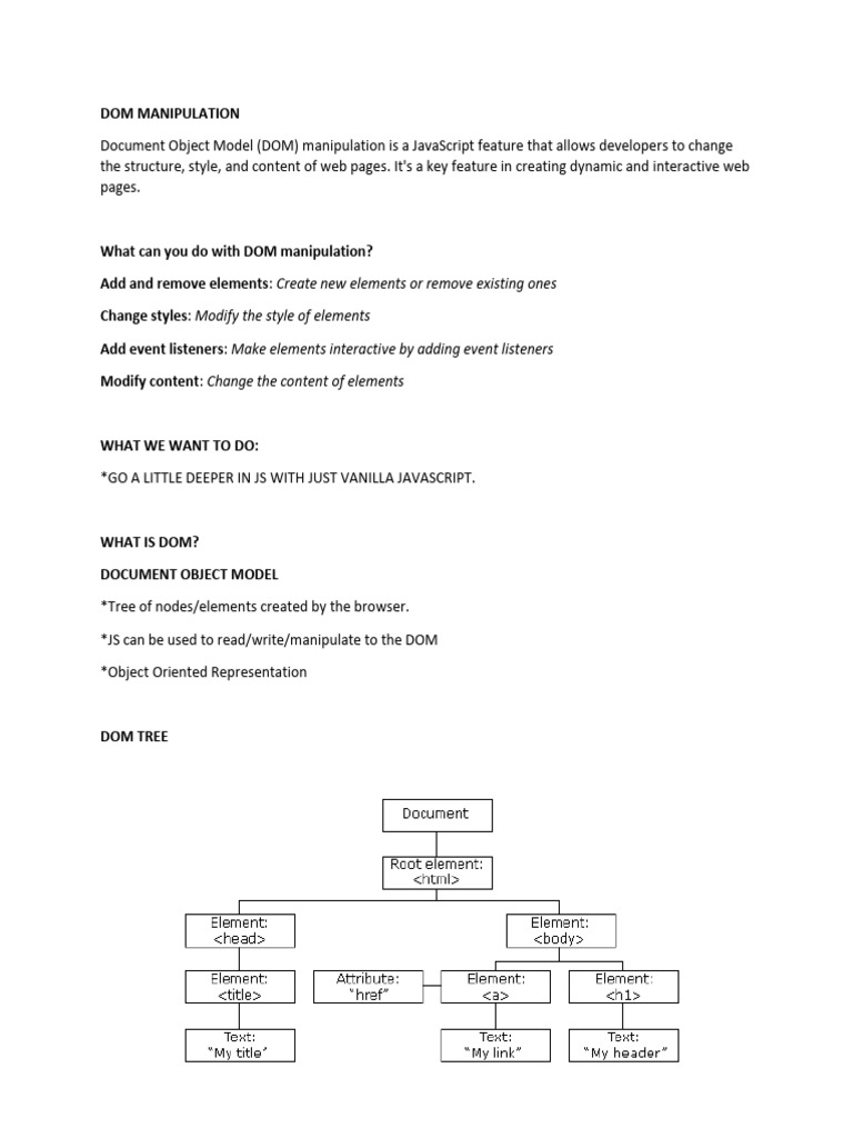Dom Manipulation 1 | PDF | Document Object Model | World Wide Web