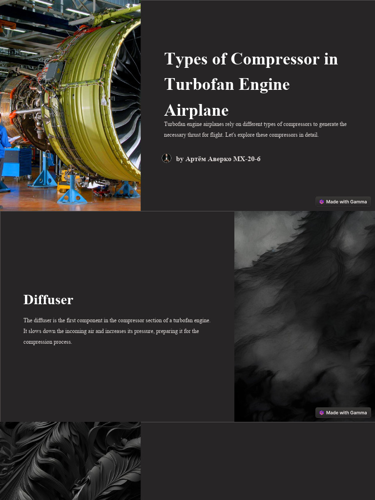 Types of Compressor in Turbofan Engine Airplane | PDF