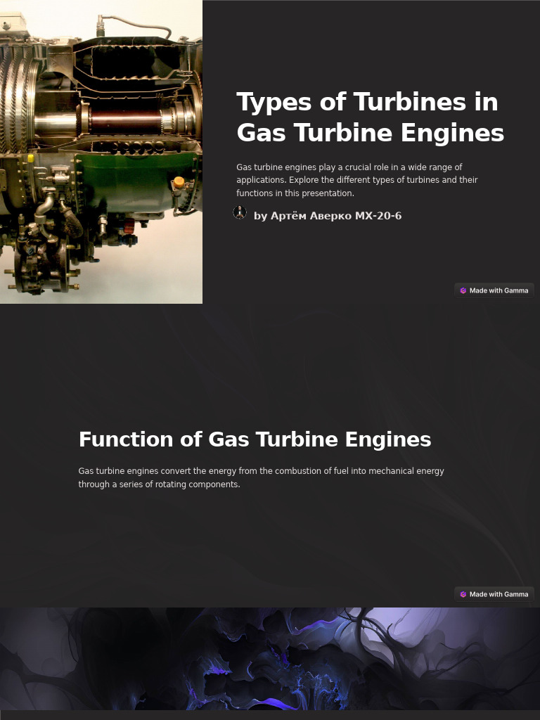 Types of Gas Turbines Explained | PDF