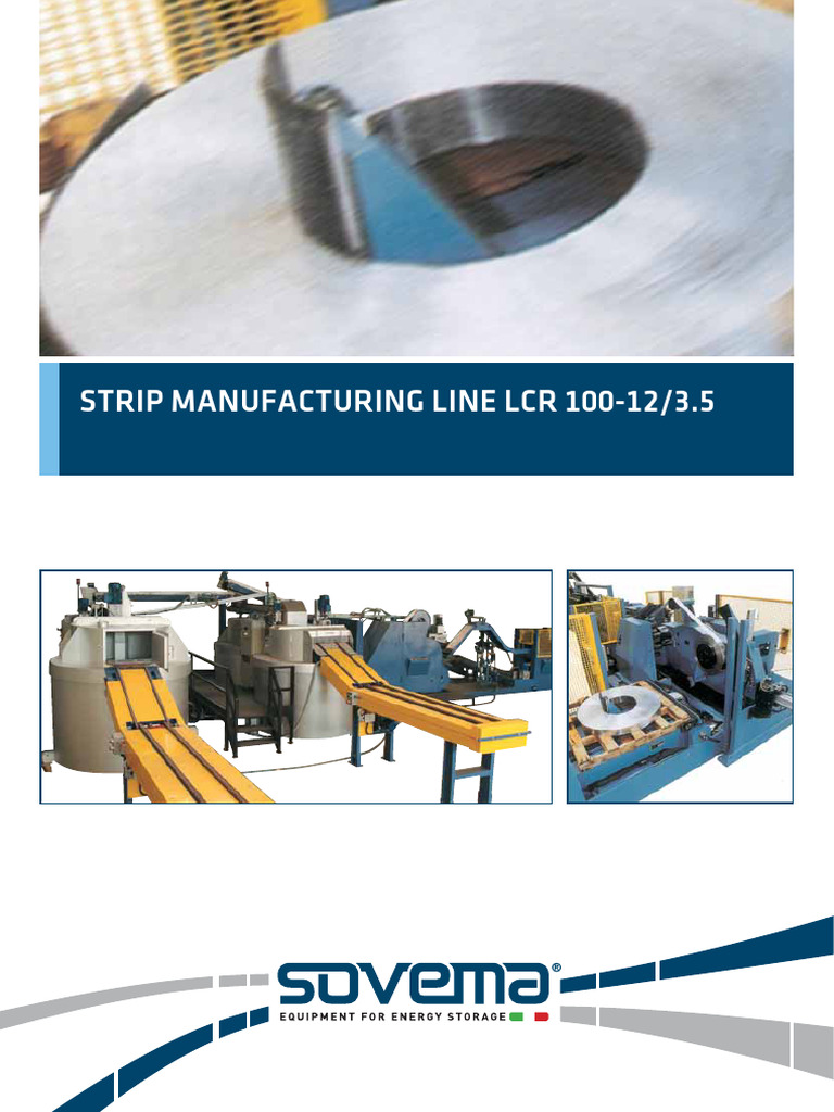 Sovema Strip Manufacturing Line LCR 100-12 3,5 | PDF | Rolling (Metalworking) | Mechanical ...