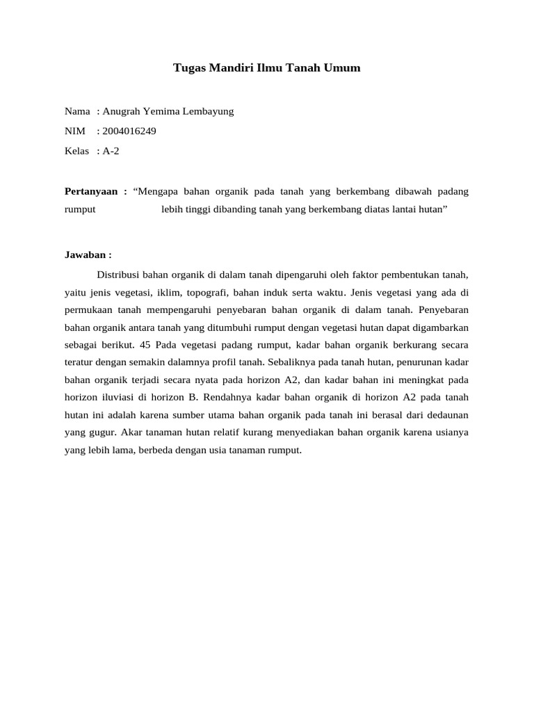 Anugrah Yemima Lembayung - 2004016249 - Tugas Mandiri | PDF