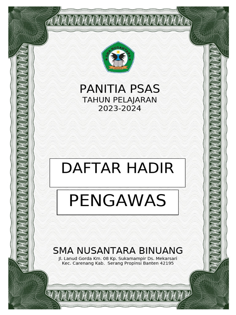 Cover Label Ruang | PDF