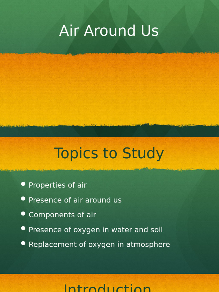 15. Air Around Us | PDF | Atmosphere Of Earth | Oxygen