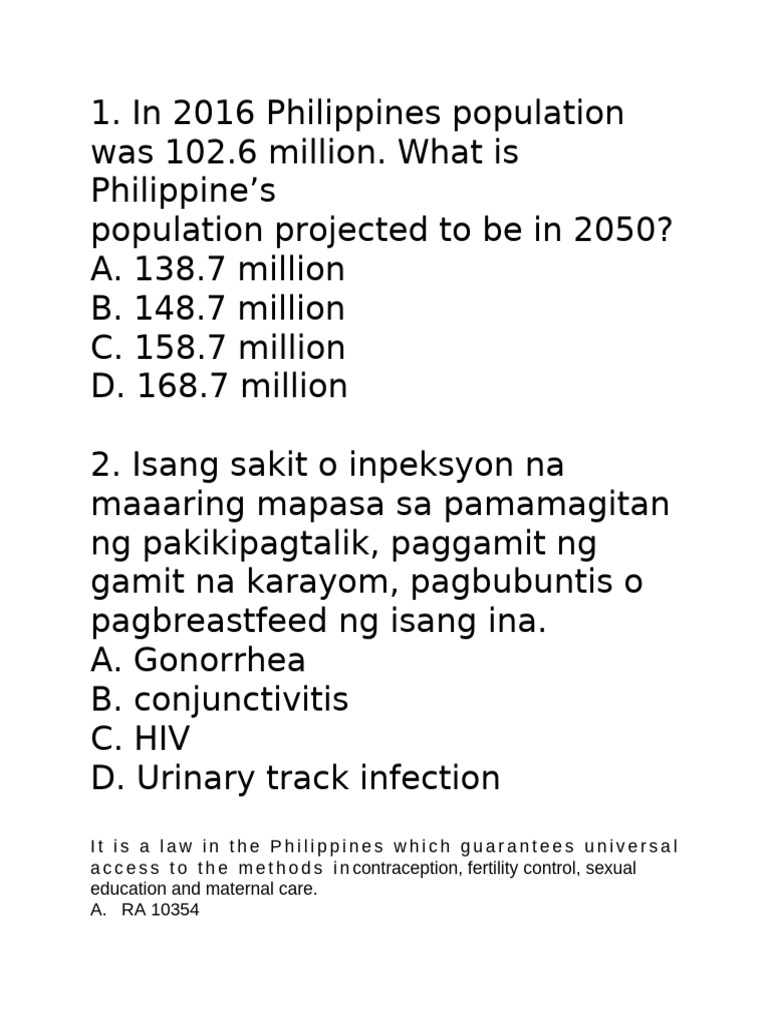 Quiz Pdf Sexuality Public Health