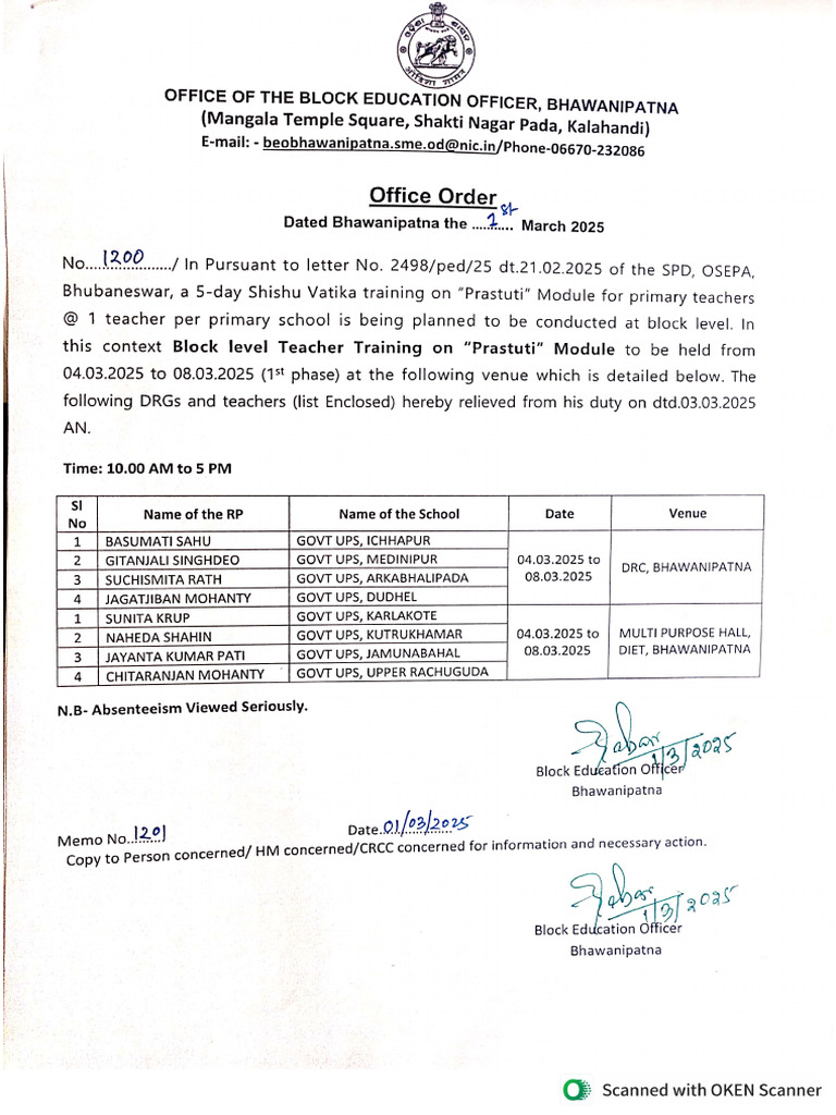 Training On Prastuti Module | PDF