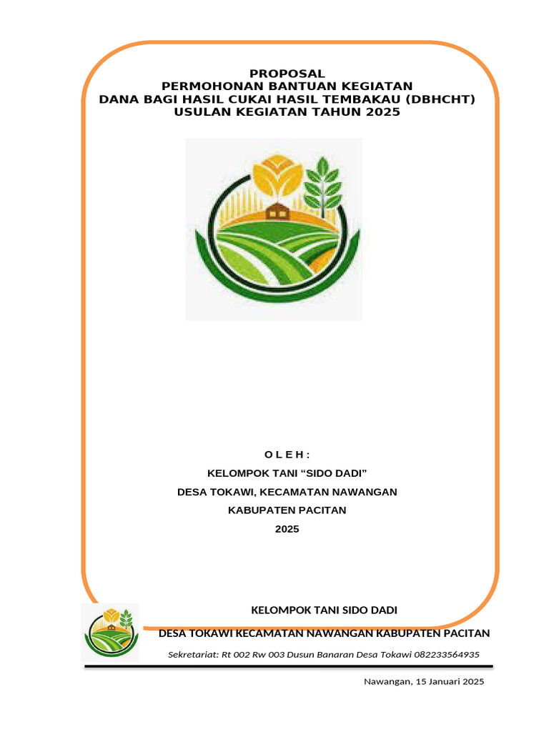 Proposal Tembakau Karya Tani | PDF