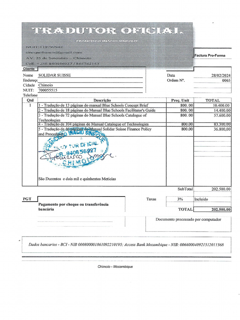 Factura Proforma Actualizado 2024 | PDF