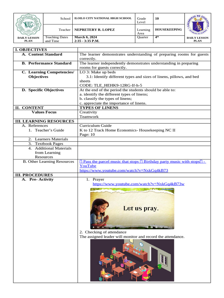 COT HK Types of Linens | PDF | Bed | Linens