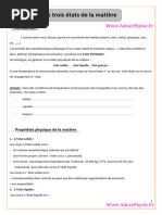 Cours PPT 2 - Les 3 États Physiques de La Matiére | PDF | Gaz ...