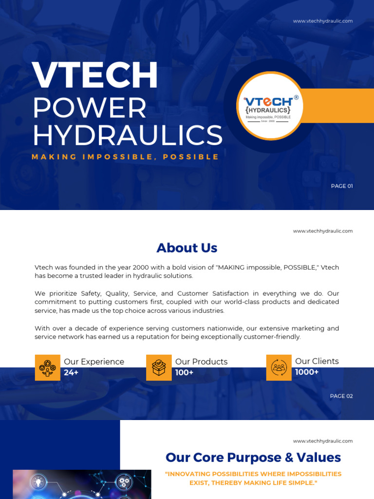 Vtech Company Profile | PDF | Pump | Manufactured Goods