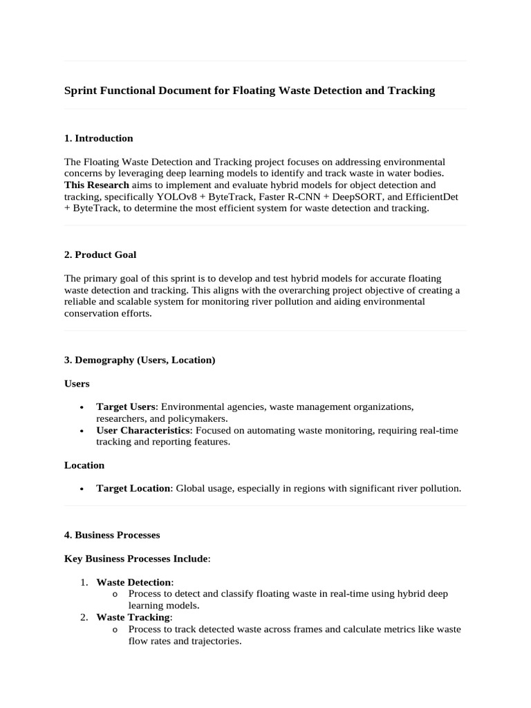 Functional Document - Major | PDF | Waste | Computing
