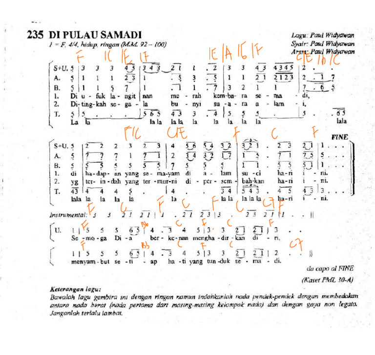 Pulau Samadi (chord) | PDF