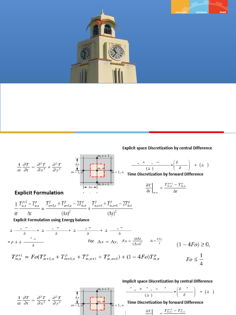 HT Conduction-6 (Transient Num FDM) | PDF | Applied Mathematics ...