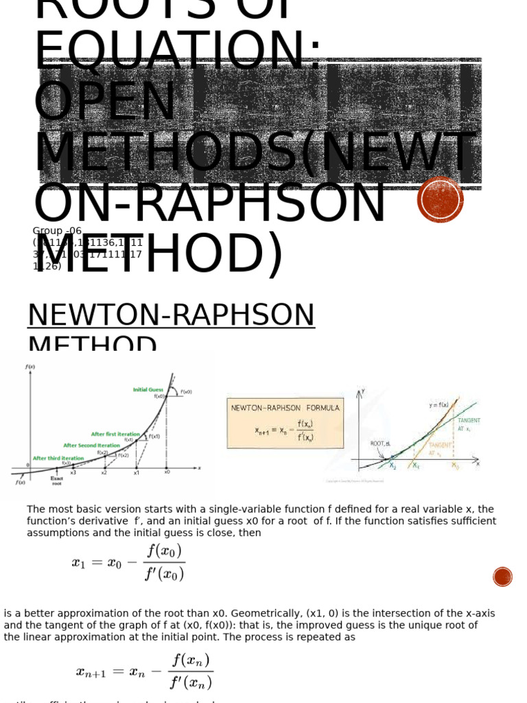 Newton-Raphson Method Explained | PDF